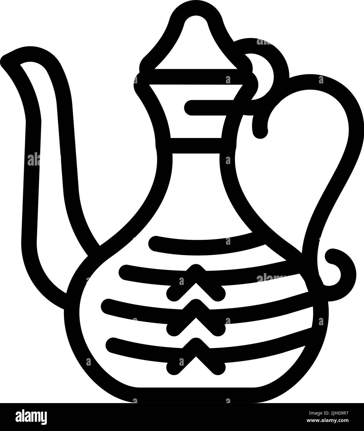 arabic jug line icon vector illustration Stock Vector Image & Art - Alamy