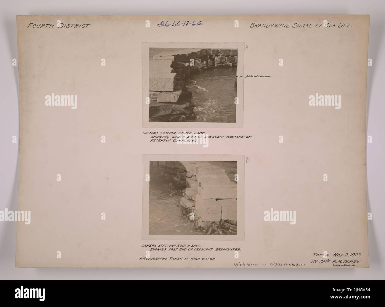 DE - Brandywine Shoal. Brandywine Shoal Light Station, Delaware. Camera ...