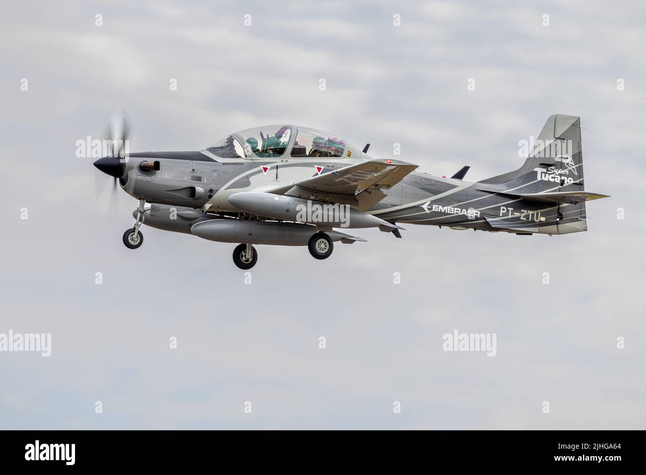 Embraer EMB-314 Super Tucano ‘PT-2TU’ arriving at RAF Fairford on the ...