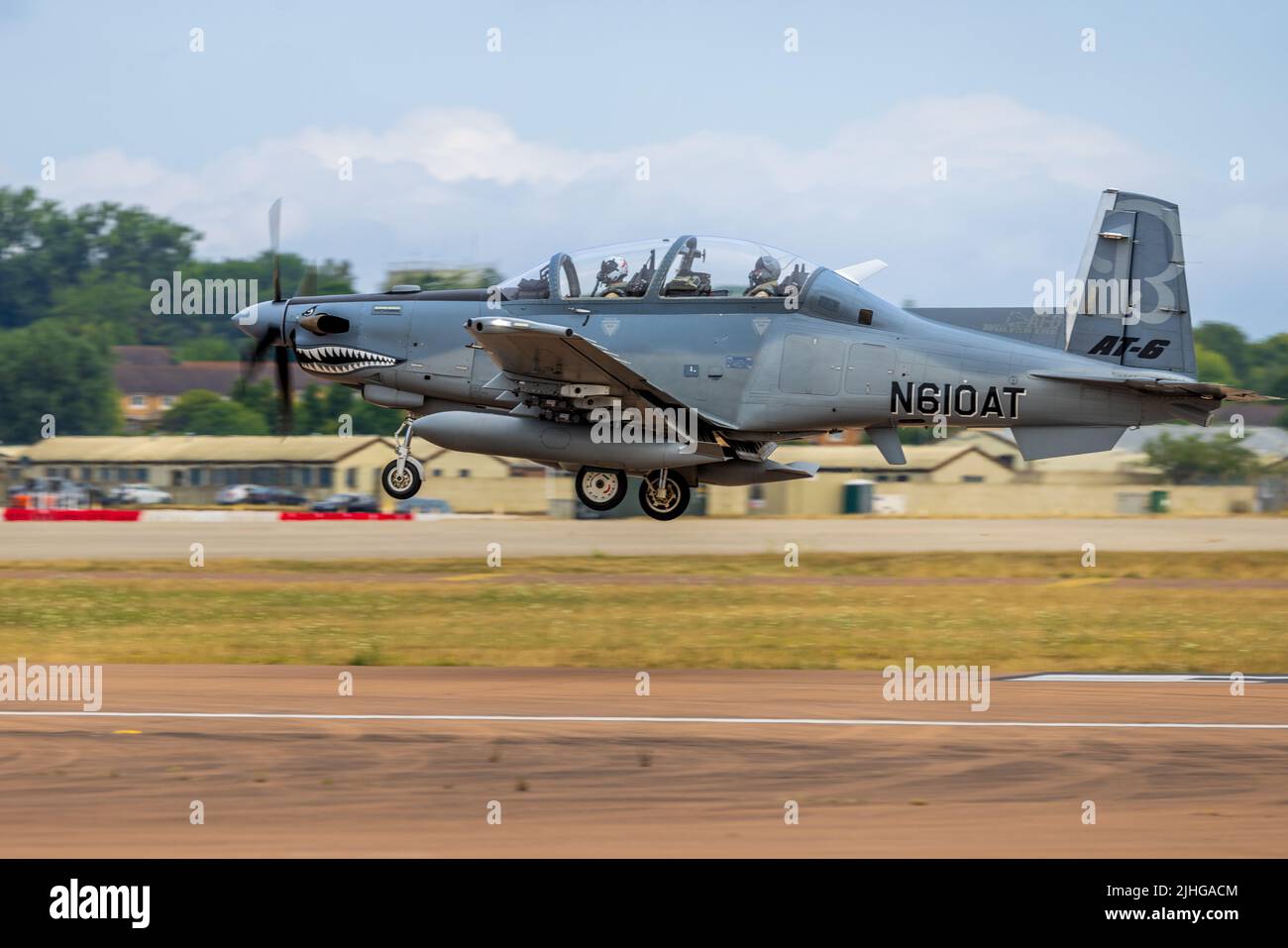Beechcraft AT-6B Wolverine ‘N610AT’ arriving at RAF Fairford to take ...