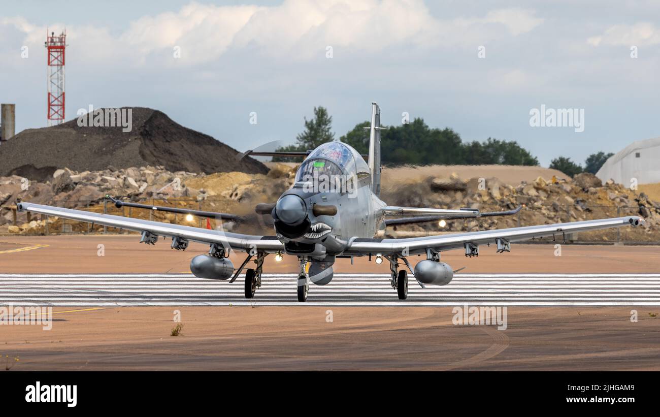 Textron Aviation - Beechcraft AT-6B Wolverine taxiing at RAF Fairford ...