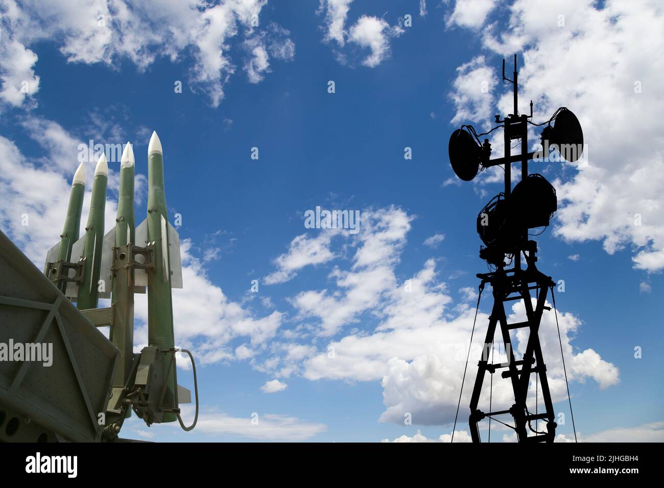 Air defense radars of military mobile anti aircraft systems and modern ...