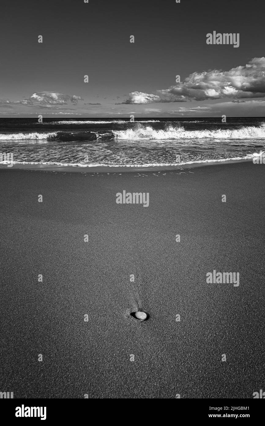 Sky over north sea Black and White Stock Photos & Images - Alamy