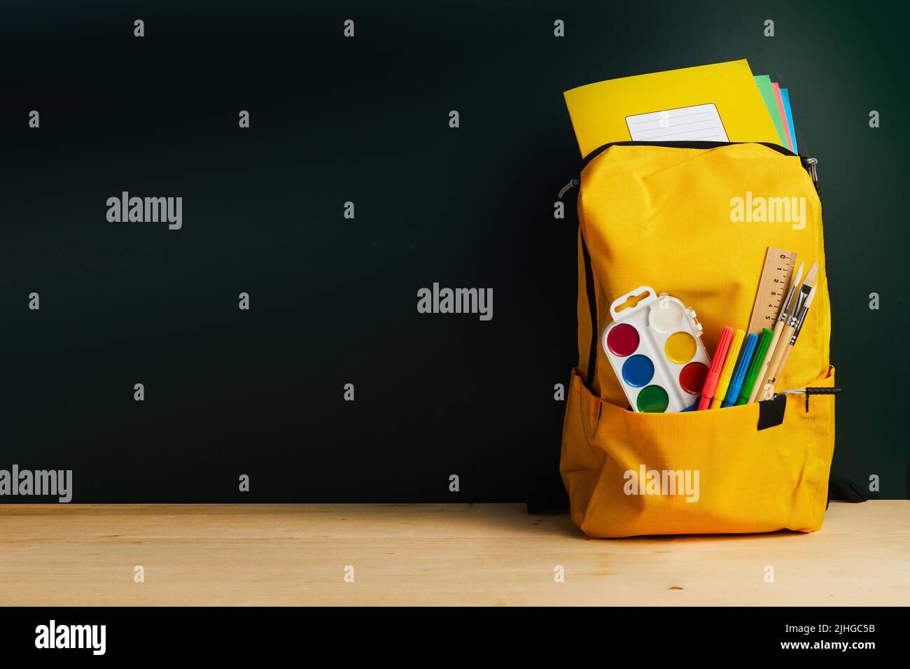 Backpack desk hi-res stock photography and images - Alamy