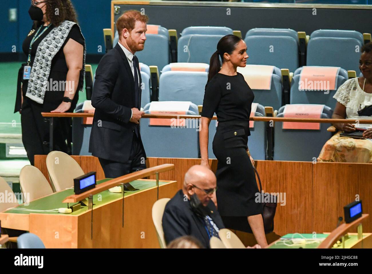Prince Harry, Duke of Sussex, and wife Meghan Markle, Duchess of Sussex ...