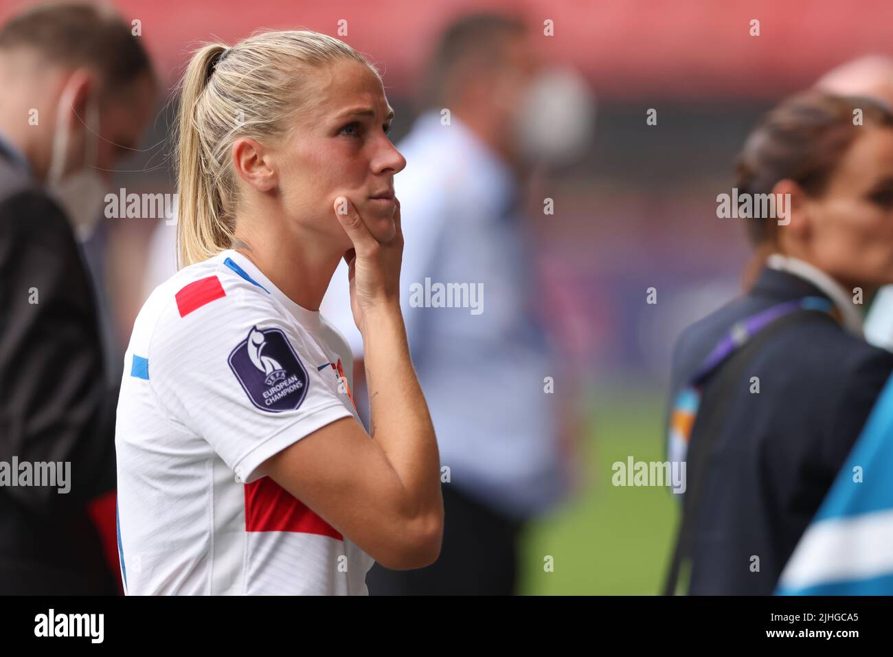 Sheffield, England, 17th July 2022. Wearing her Barcelona team mate ...