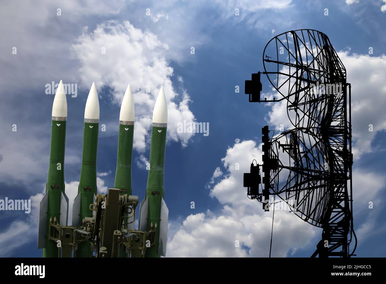 Air defense radars of military mobile anti aircraft systems and modern ...