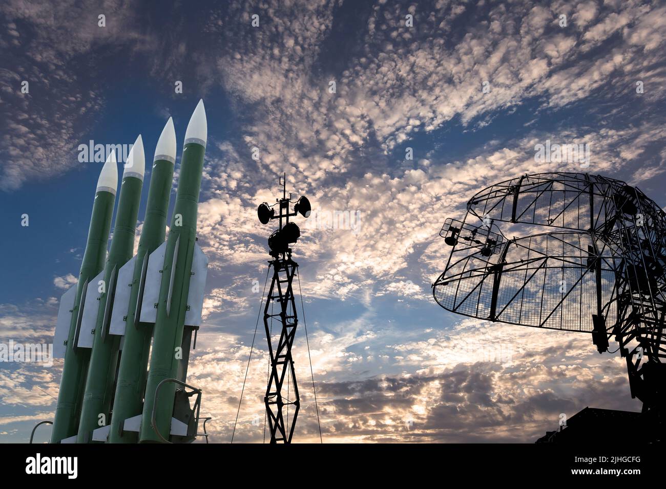 Air defense radars of military mobile anti aircraft systems and modern ...