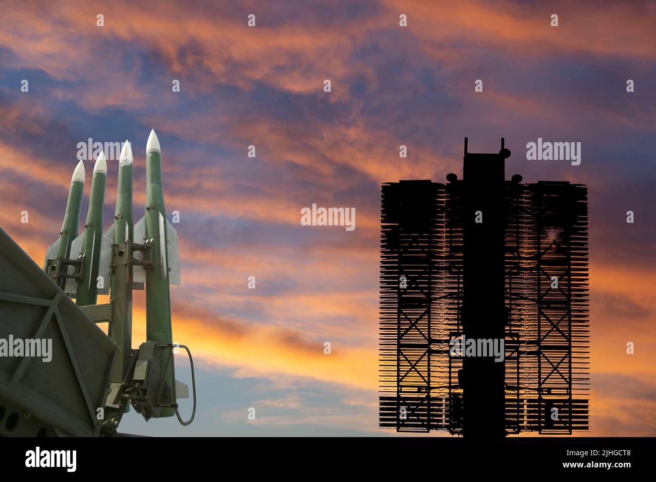 Air defense radars of military mobile anti aircraft systems and modern ...