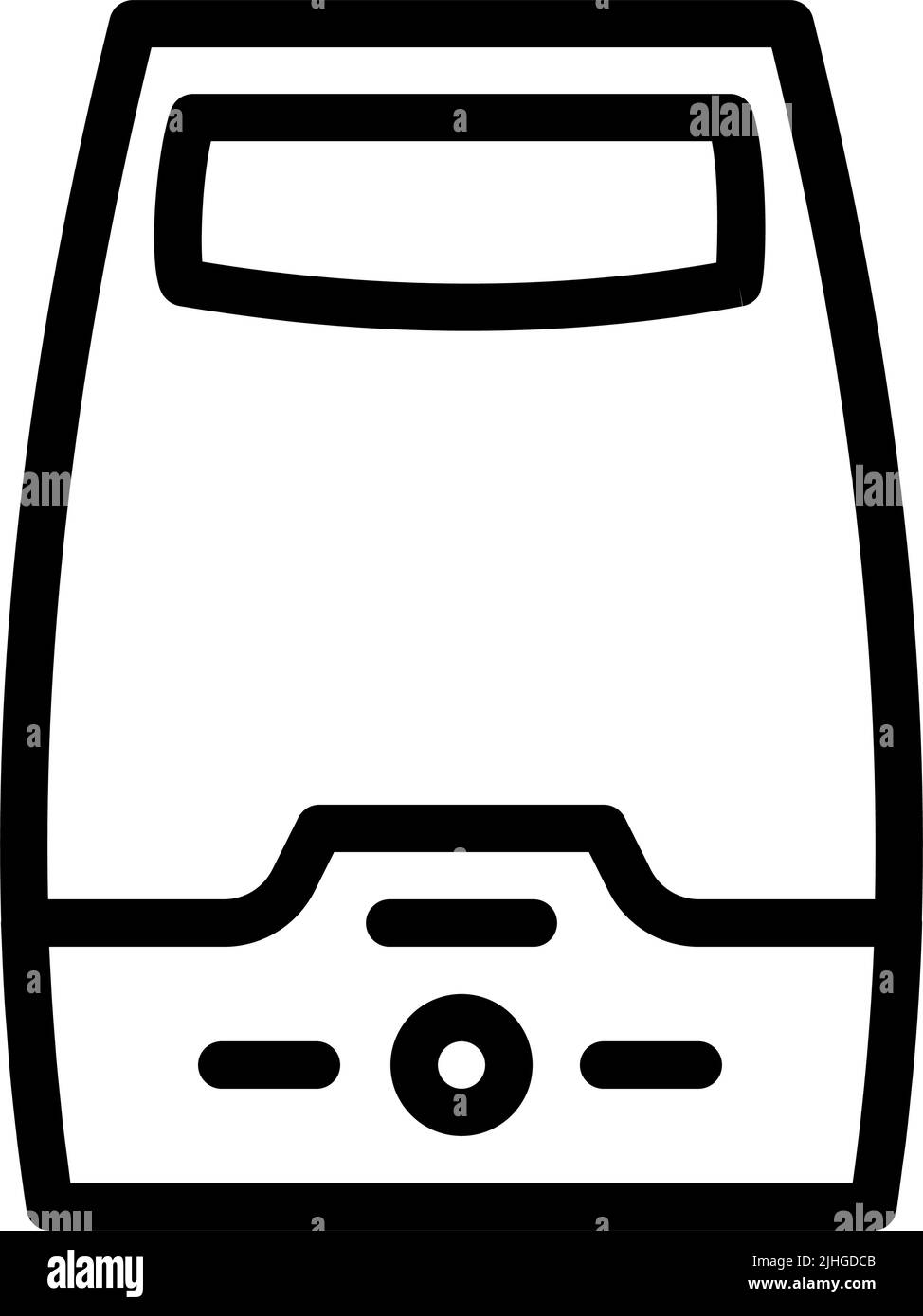 lamp with motion sensor line icon vector illustration Stock Vector ...