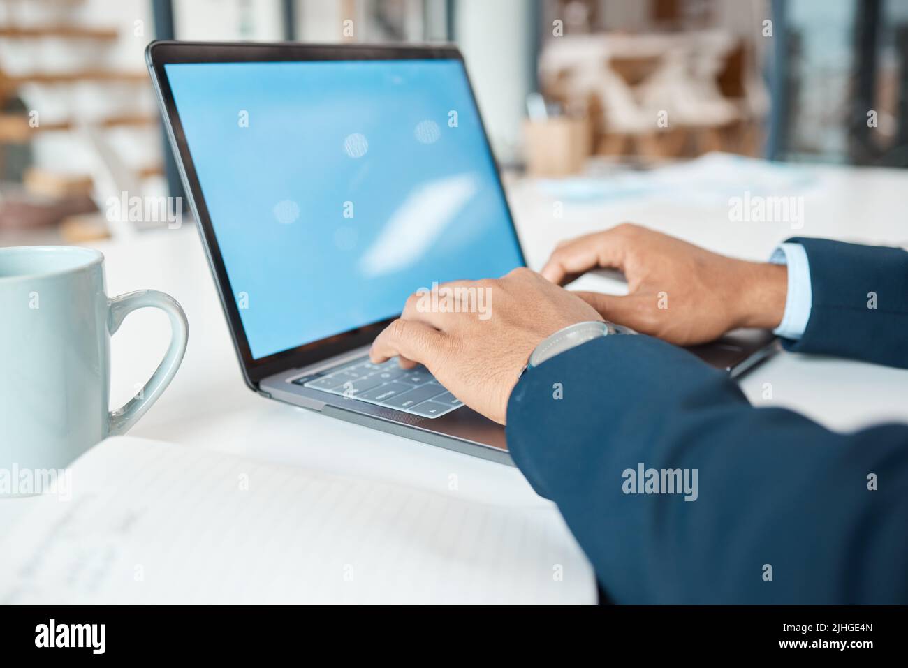 Typing with one hand hi-res stock photography and images - Alamy