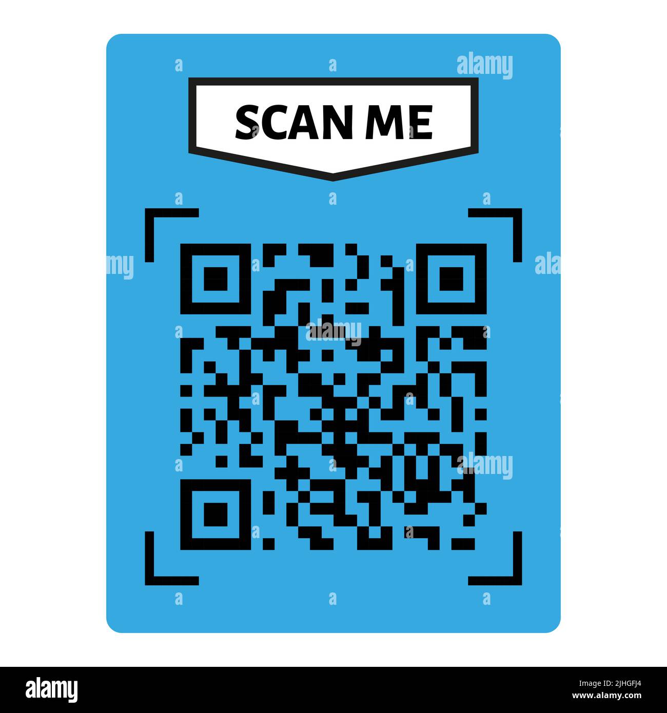 Scan me QR code design. QR code for payment, text transfer with scan me ...