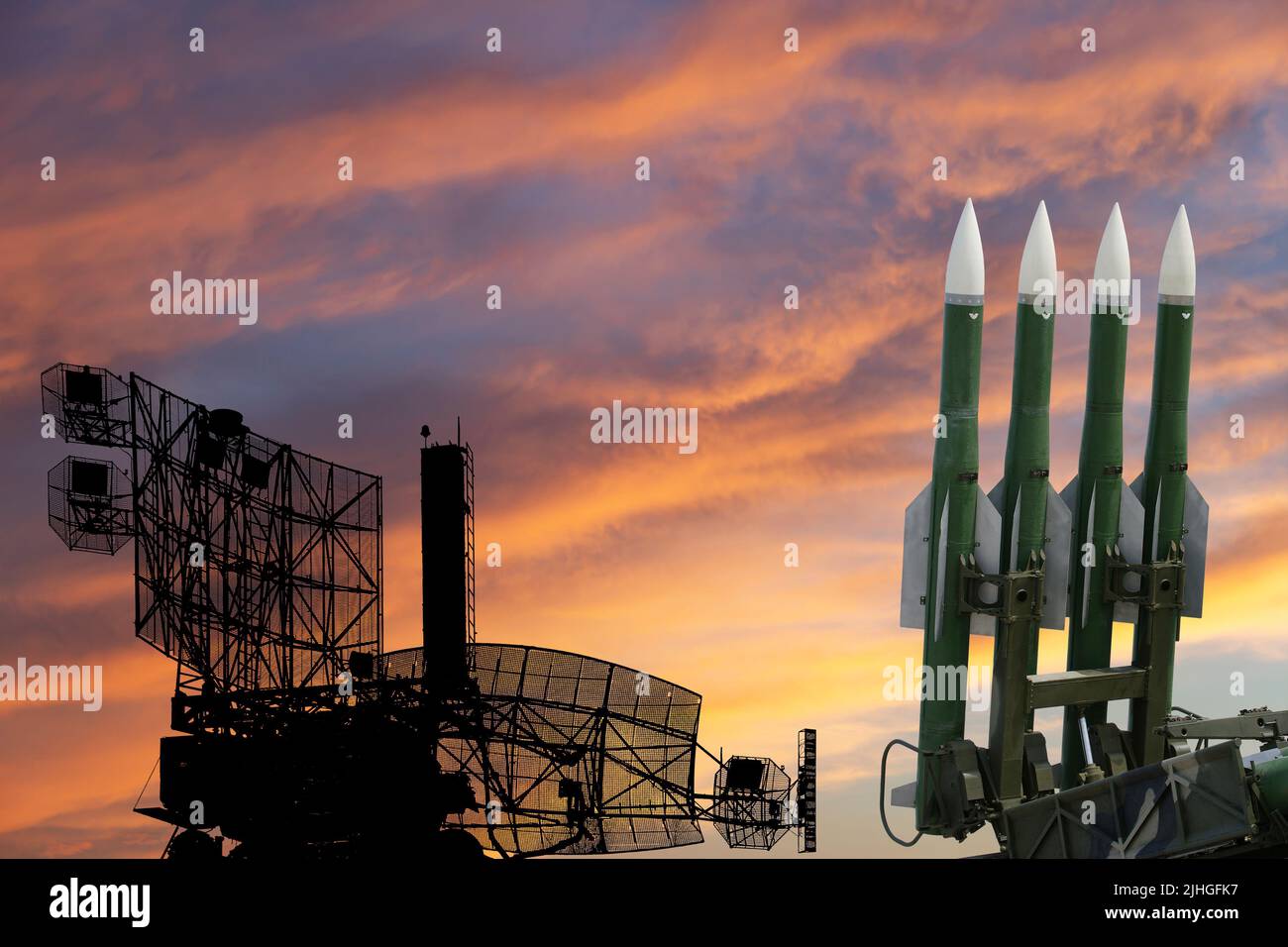 Air defense radars of military mobile anti aircraft systems and modern ...