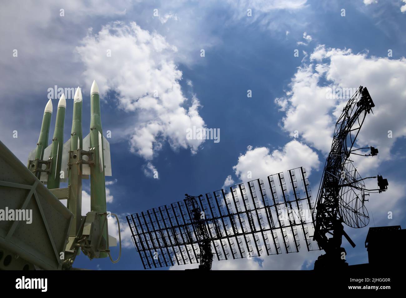 Air defense radars of military mobile anti aircraft systems and modern ...