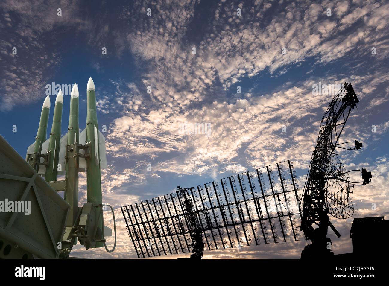 Air defense radars of military mobile anti aircraft systems and modern ...