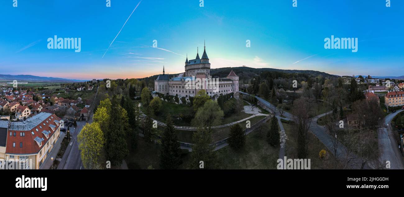 Aerial view of Bojnice castle in Slovakia Stock Photo - Alamy