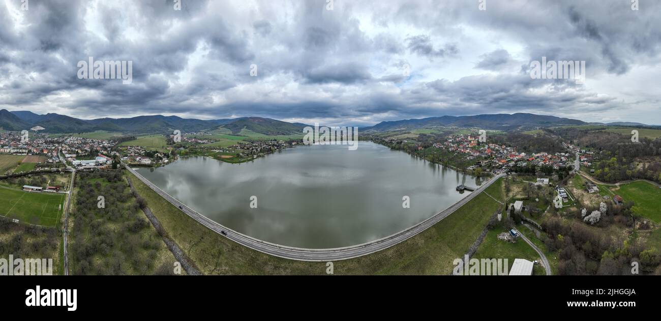 Aerial view of Nitrianske Rudno reservoir in Slovakia Stock Photo - Alamy