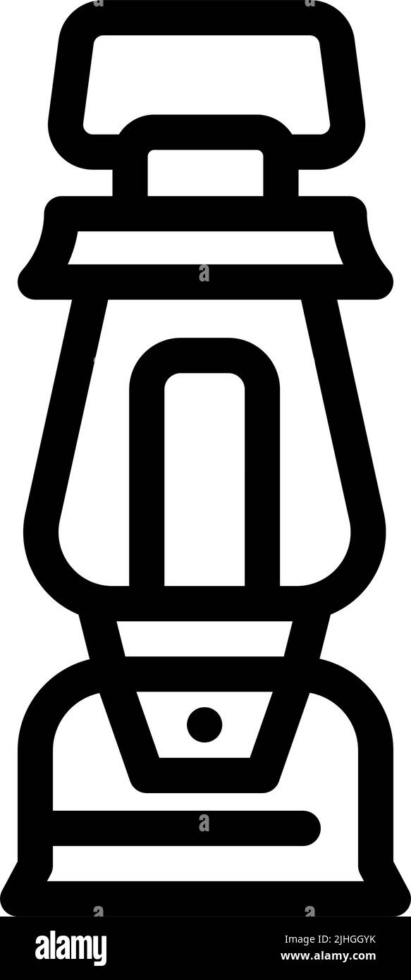 oil lamp line icon vector illustration Stock Vector Image & Art - Alamy