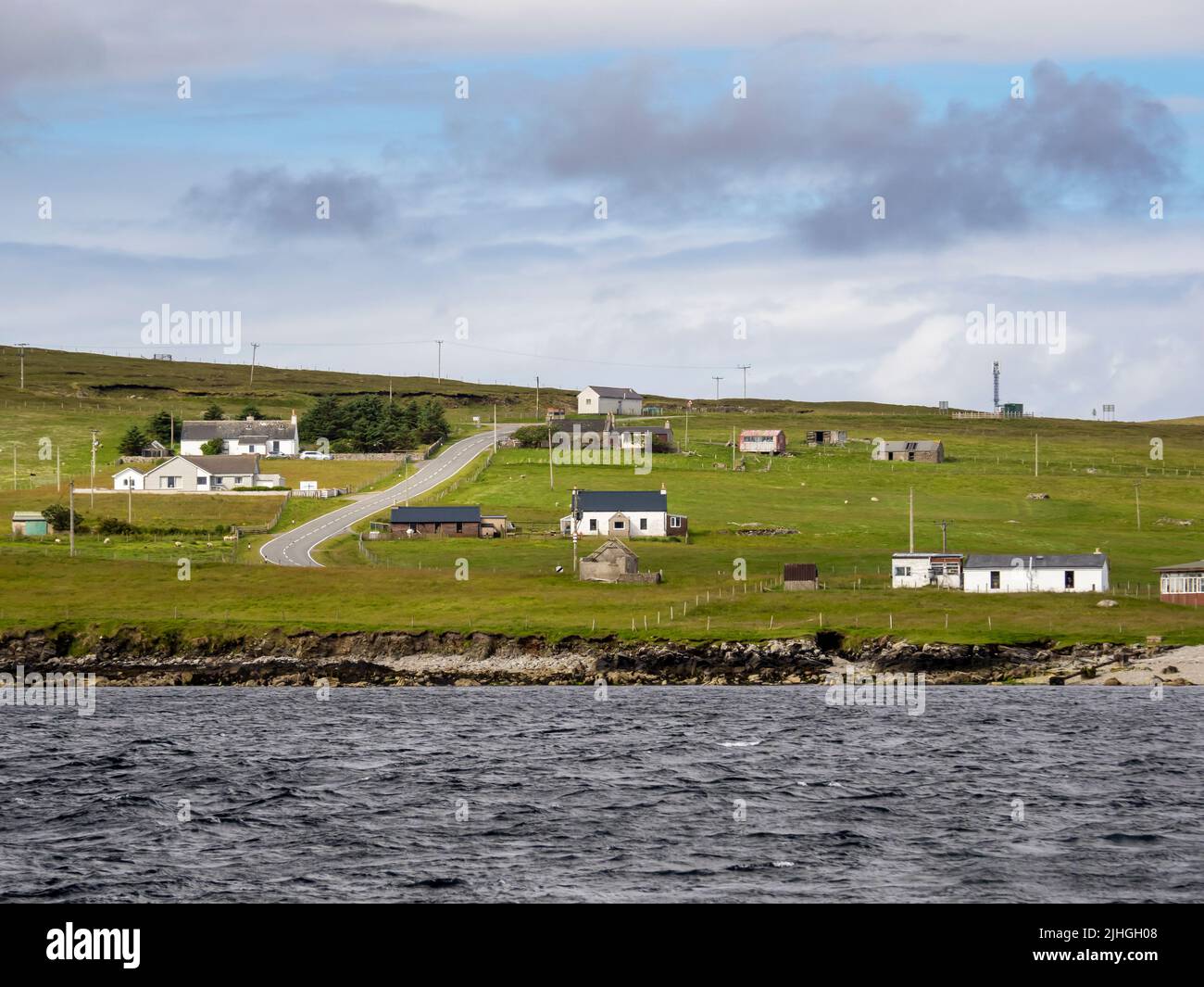 Gutcher on Yell, Shetland, Scotland, UK Stock Photo - Alamy