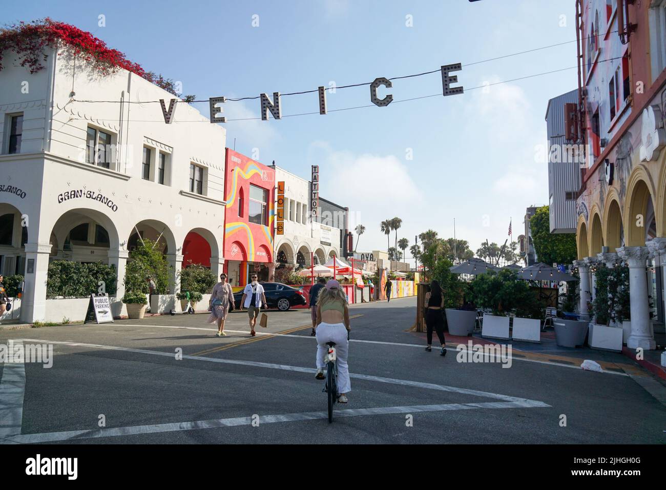 The iconic Venice sign, Venice Beach Stock Photo - Alamy