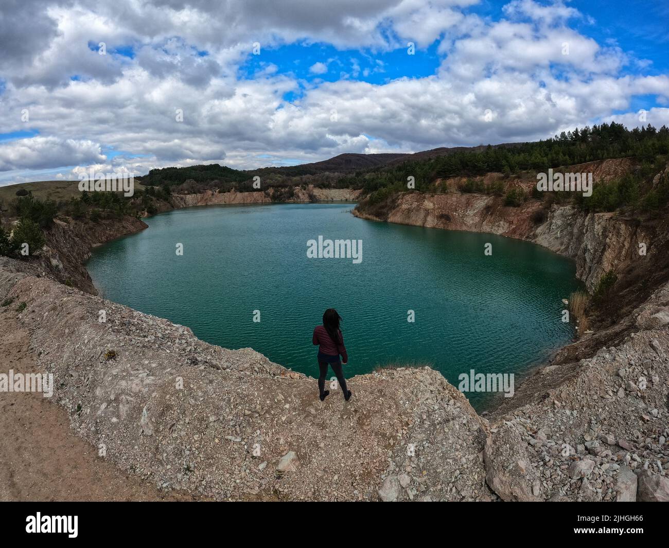 A view of Lake Skrabske in Slovakia Stock Photo - Alamy