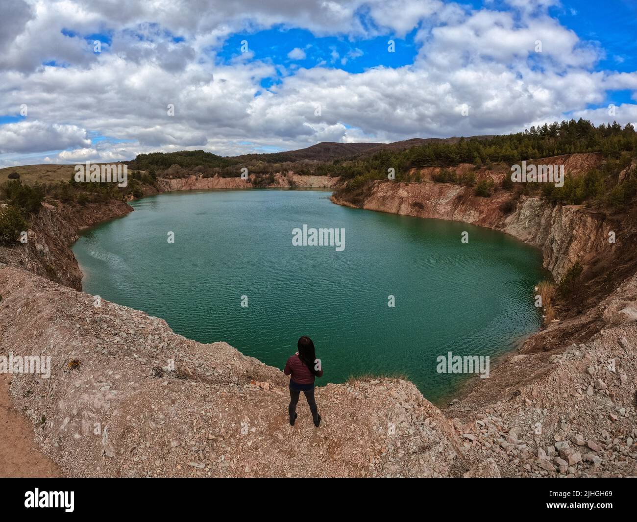 A view of Lake Skrabske in Slovakia Stock Photo - Alamy