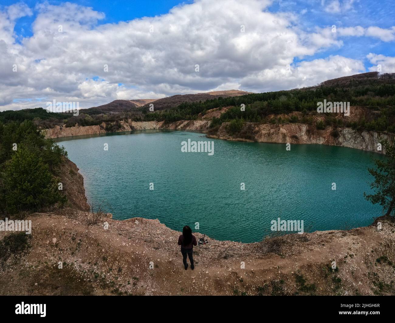 A view of Lake Skrabske in Slovakia Stock Photo - Alamy