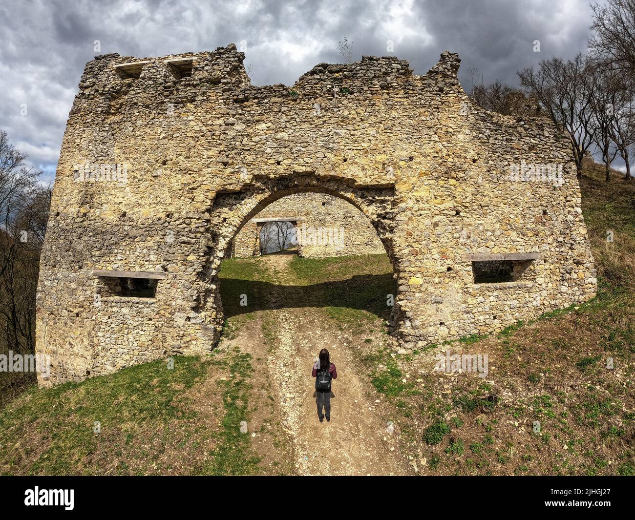 A view of castle in Brekov village in Slovakia Stock Photo - Alamy