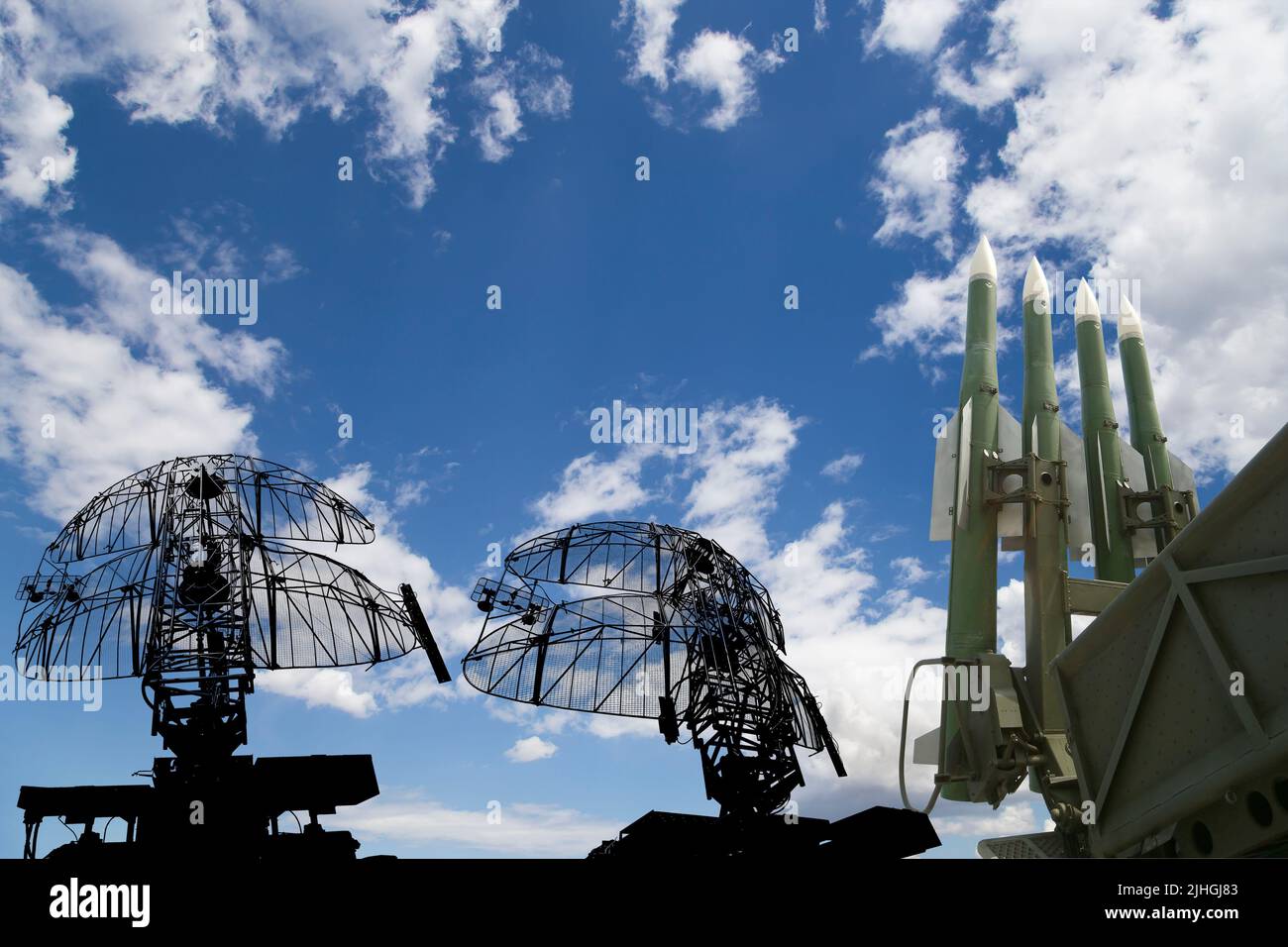 Air defense radars of military mobile anti aircraft systems and modern ...