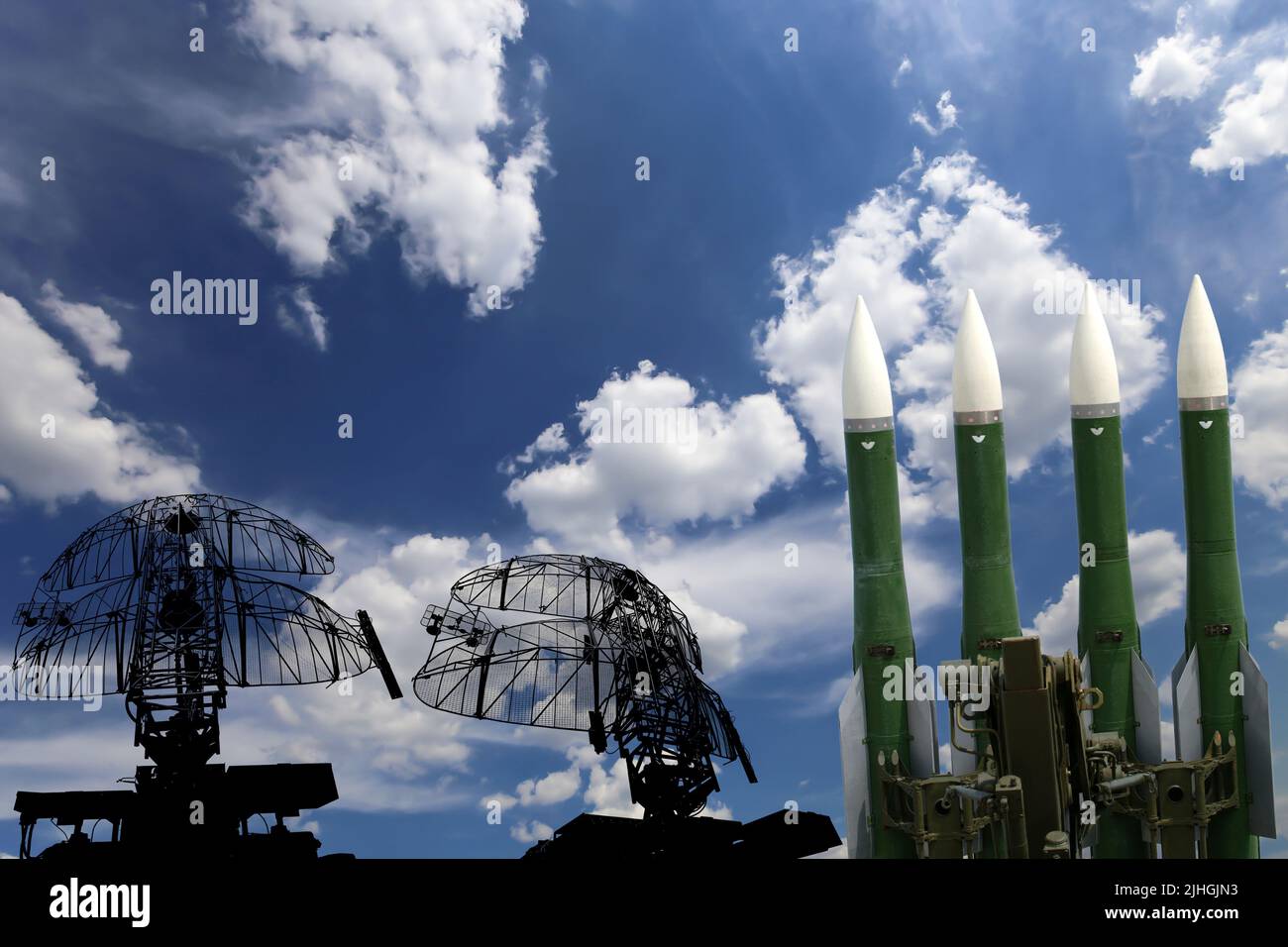 Air defense radars of military mobile anti aircraft systems and modern ...