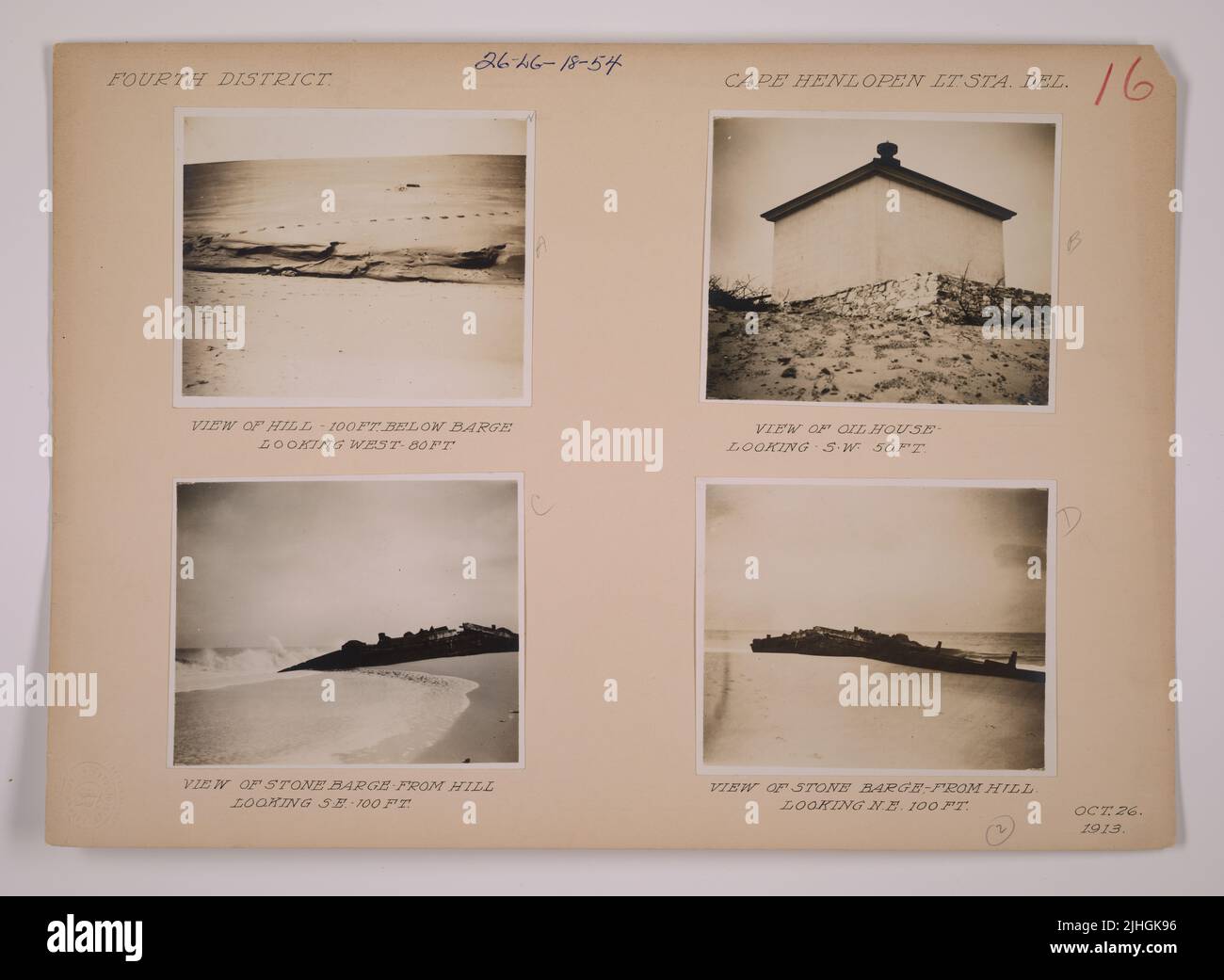 DE - Cape Henlopen. Cape Henlopen Light Station, Delaware. View of ...