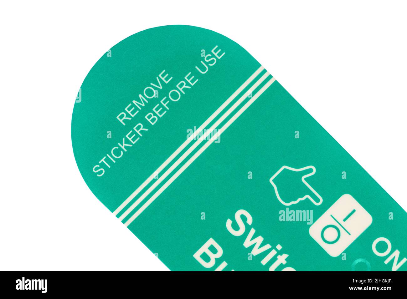 Remove sticker before use sticker set on white background Stock Photo ...