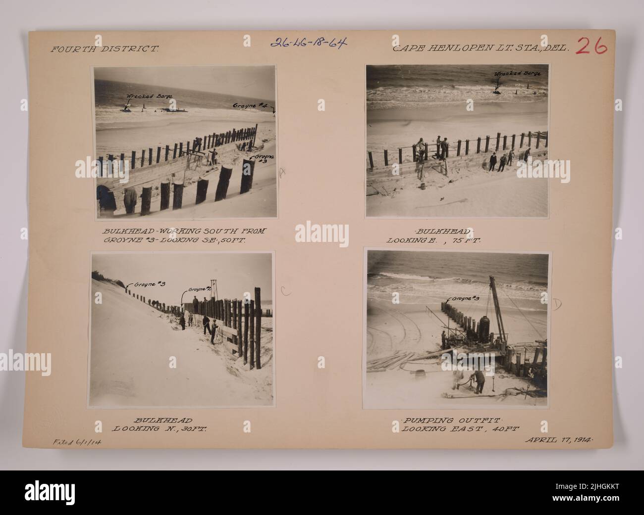 DE - Cape Henlopen. Cape Henlopen Light Station, Delaware. Bulkhead ...