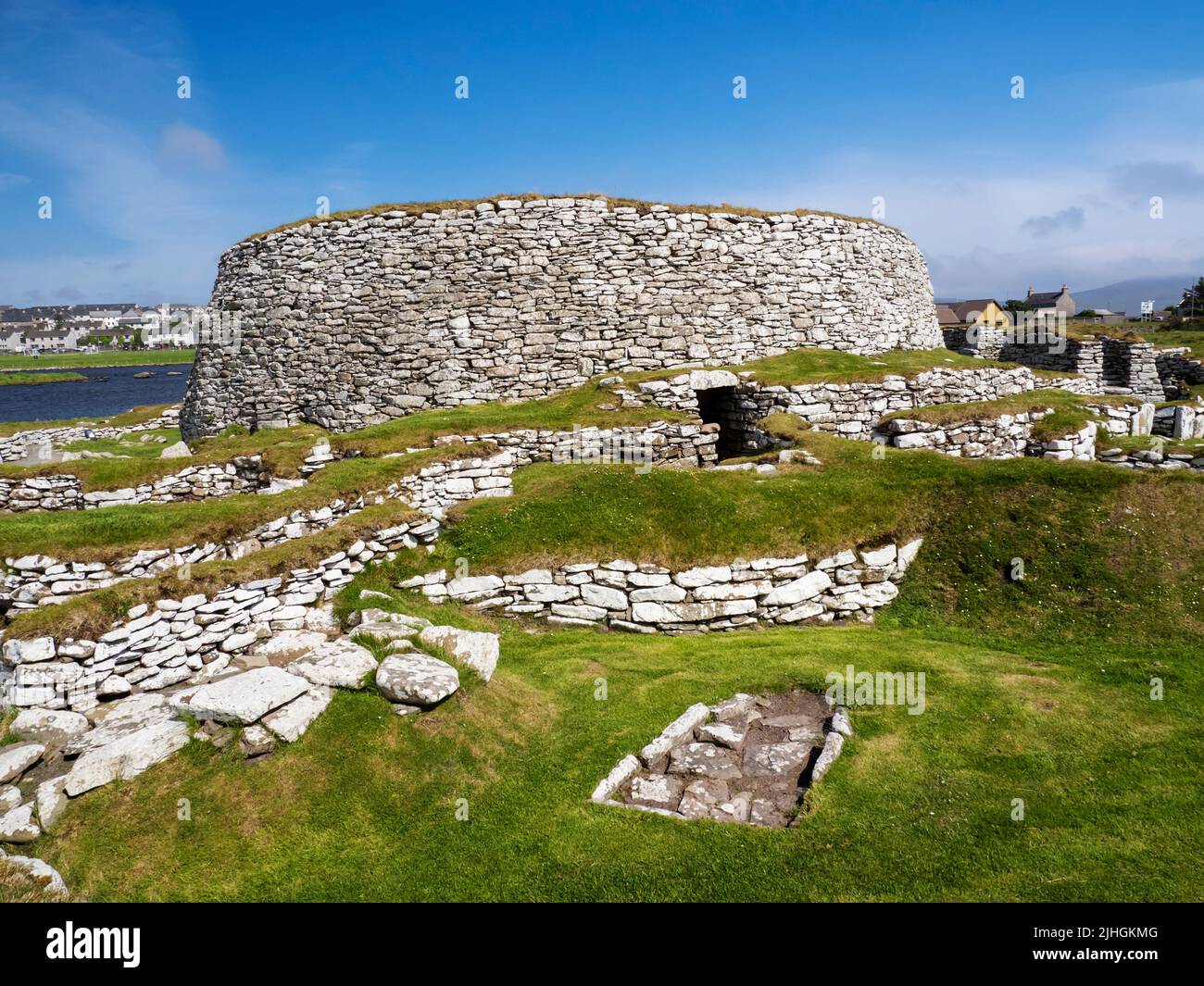 Clickimin Broch an Iron age fortified building in Lerwick, Shetland ...