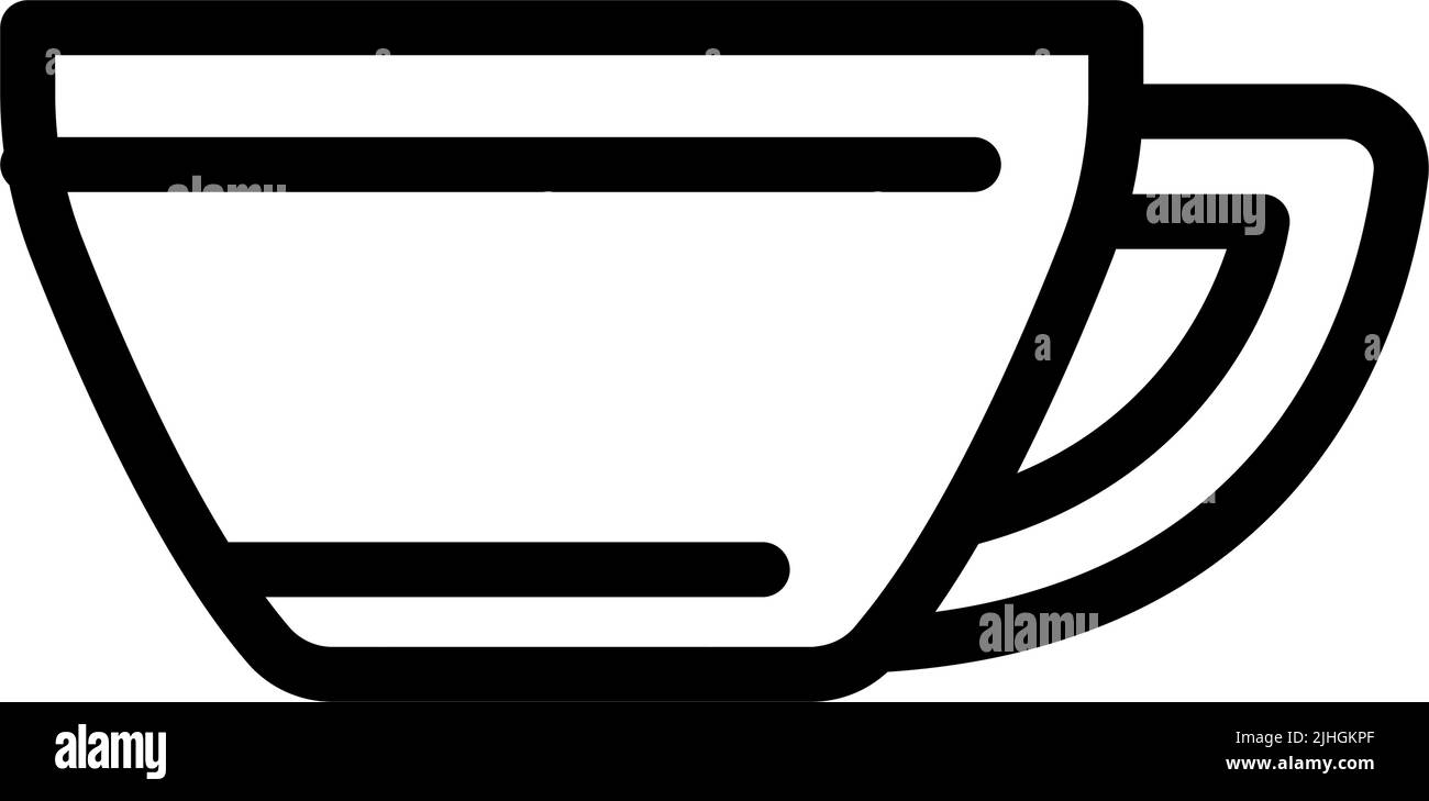 coffee cup line icon vector illustration Stock Vector Image & Art - Alamy