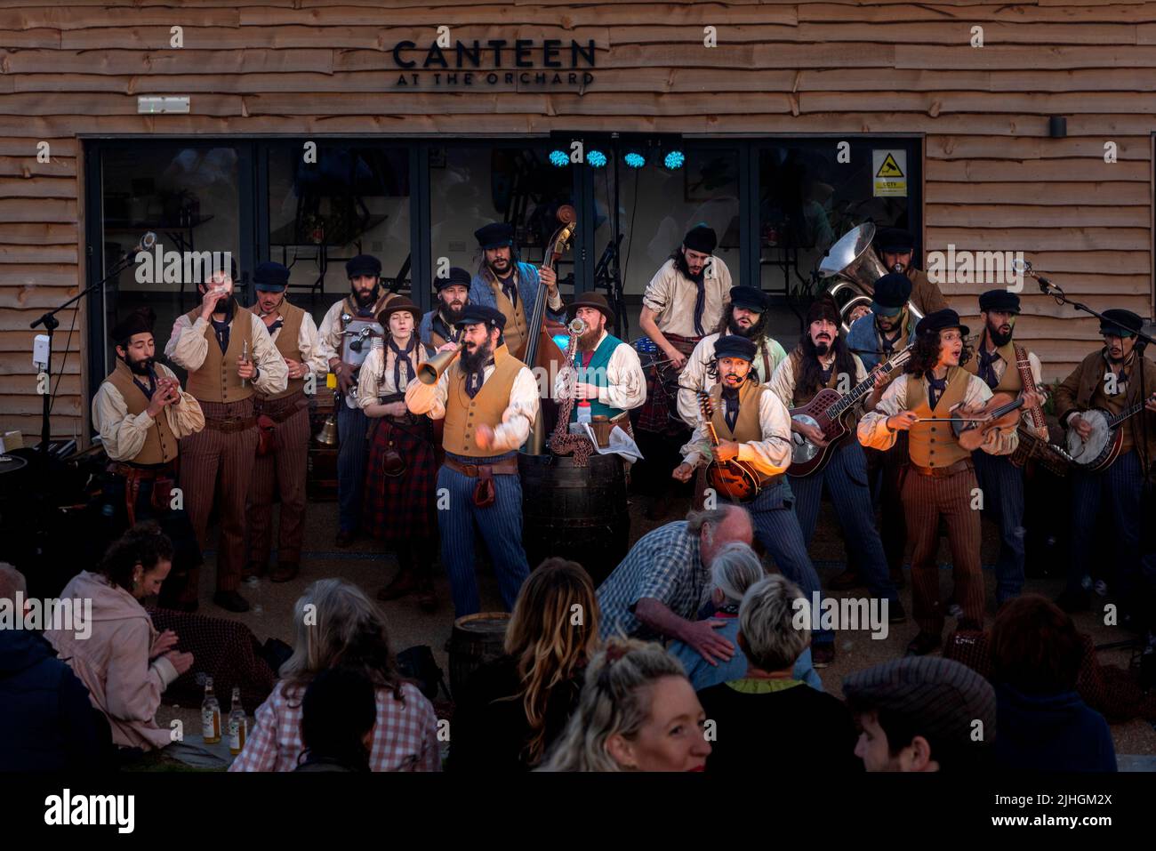 The Old Time Sailors performing at the Newquay Orchard amphitheatre in ...