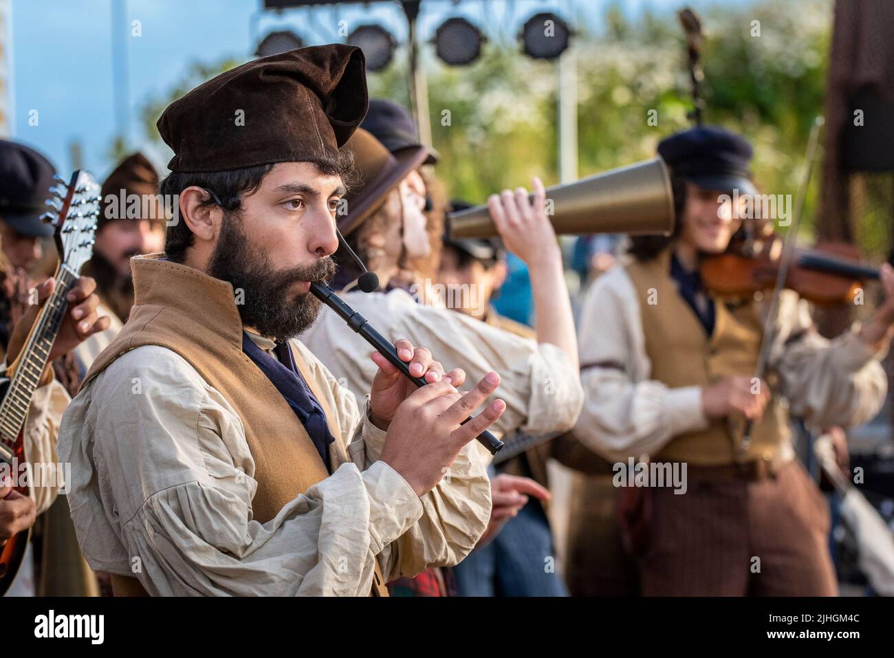 The Old Time Sailors performing at the Newquay Orchard amphitheatre in ...