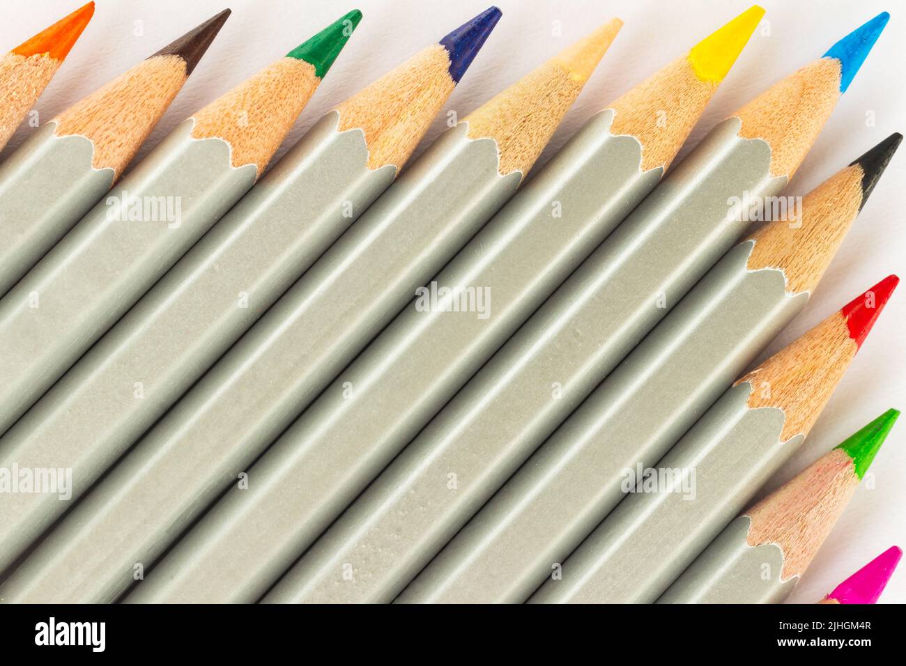 Colored pencils closeup Stock Photo - Alamy