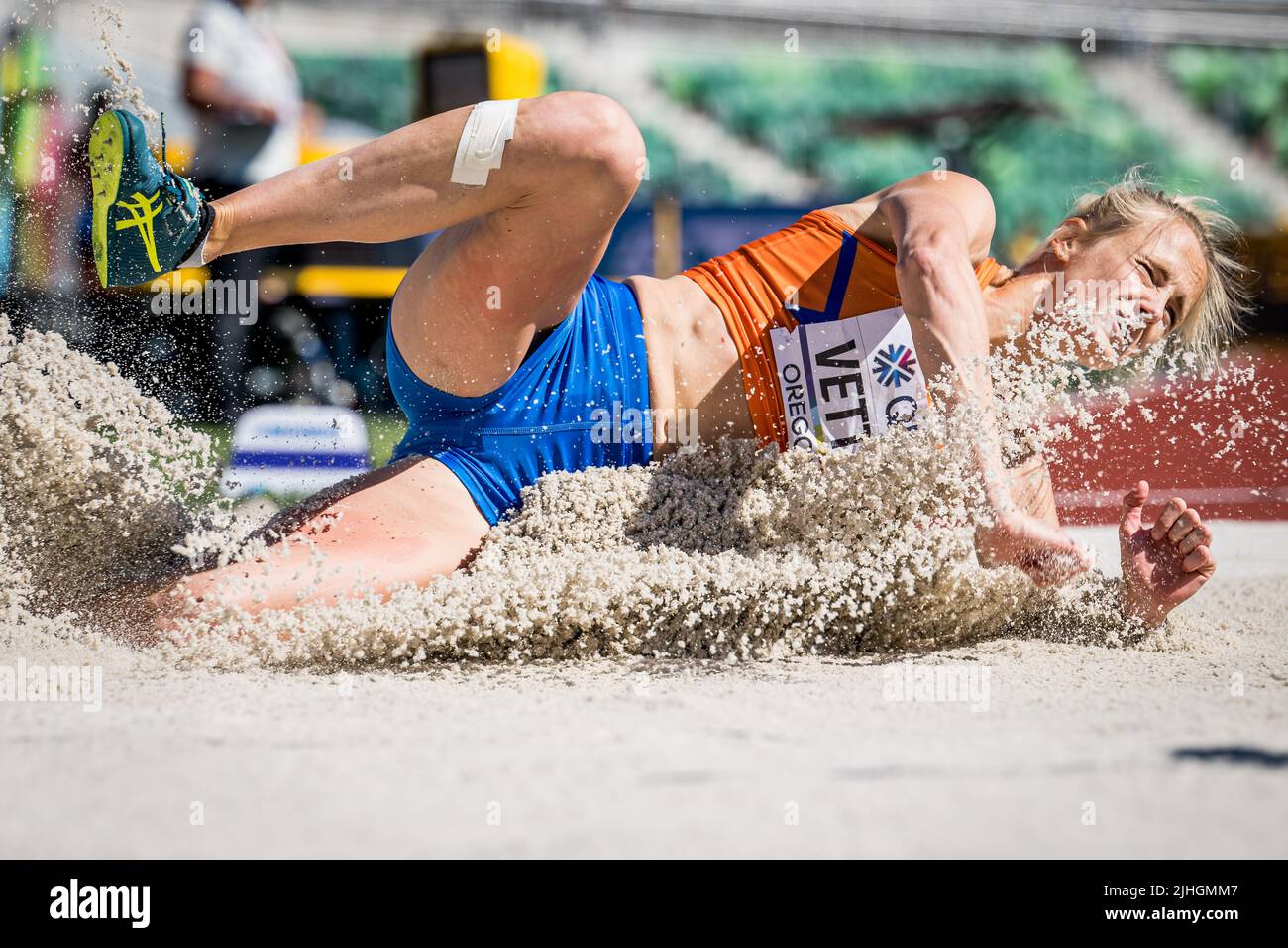 Eugene, Oregon, USA, 18 July 2022. Dutch Anouk Vetter pictured in ...