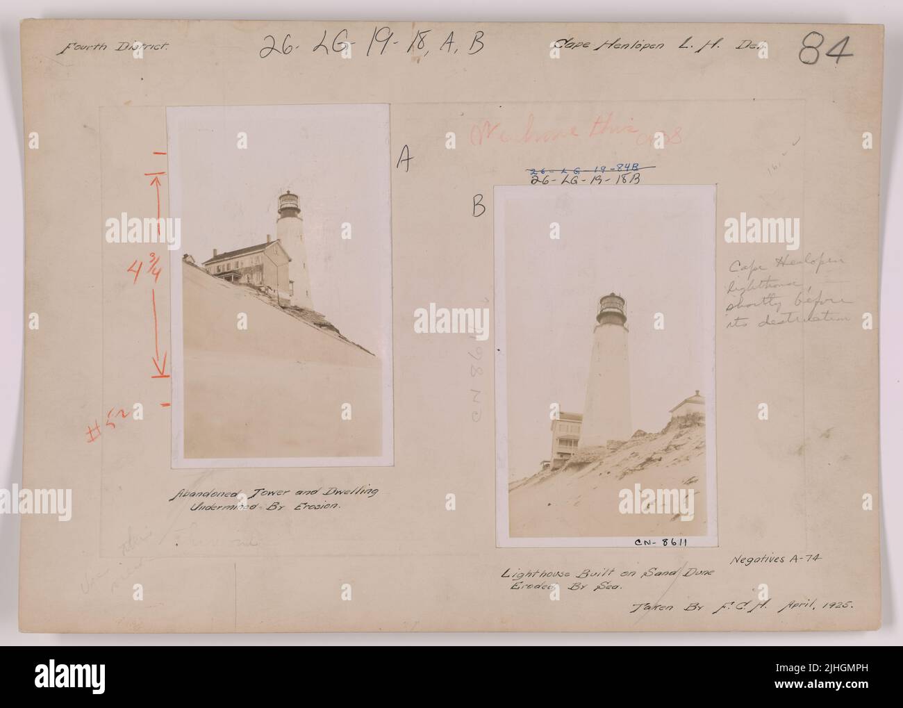 DE - Cape Henlopen. Cape Henlopen Light Station, Delaware. Lighthouse ...