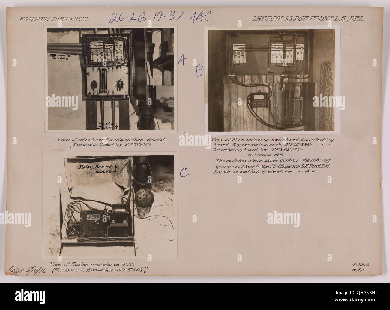 DE - Cherry Island. Cherry Island Range Front Light Station, Delaware ...