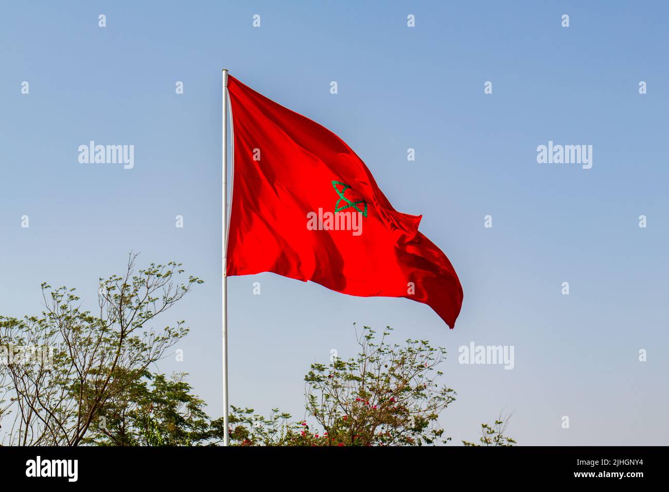 Moroccan official flag hi-res stock photography and images - Alamy