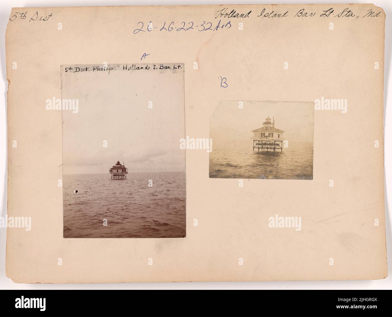 Maryland - Holland Island. Holland Island Bar Light Station, Maryland ...