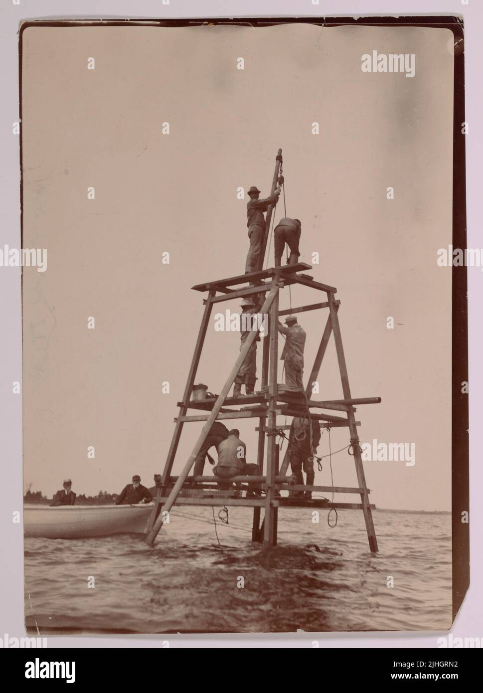 Maryland - Hooper Island. Hooper Island Light Station, Maryland Stock ...