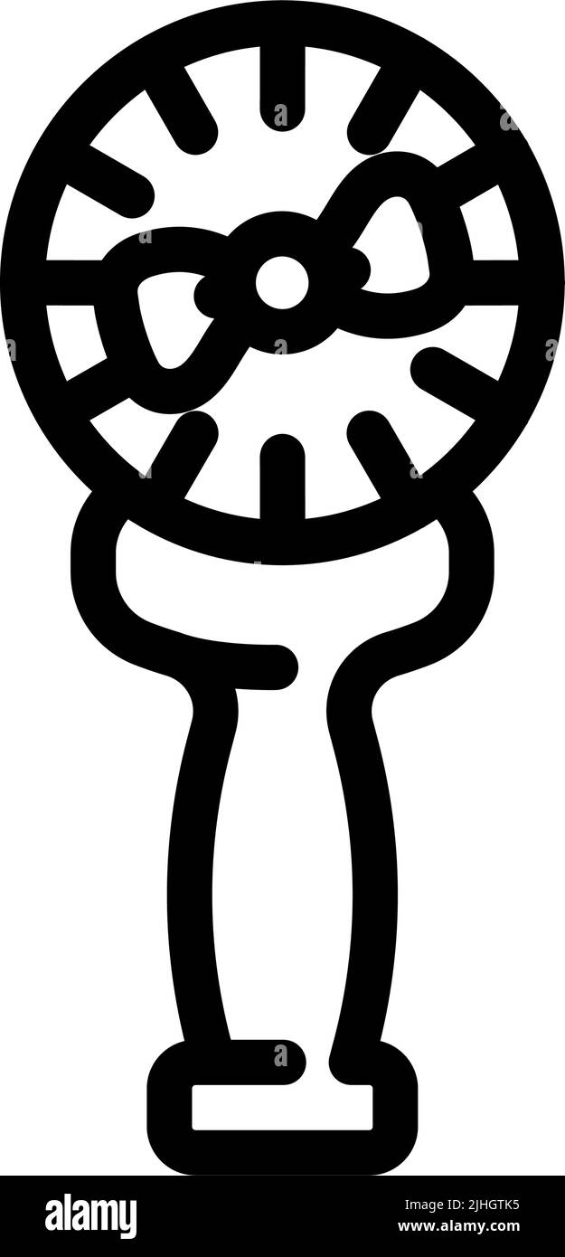 children fan line icon vector illustration Stock Vector Image & Art - Alamy