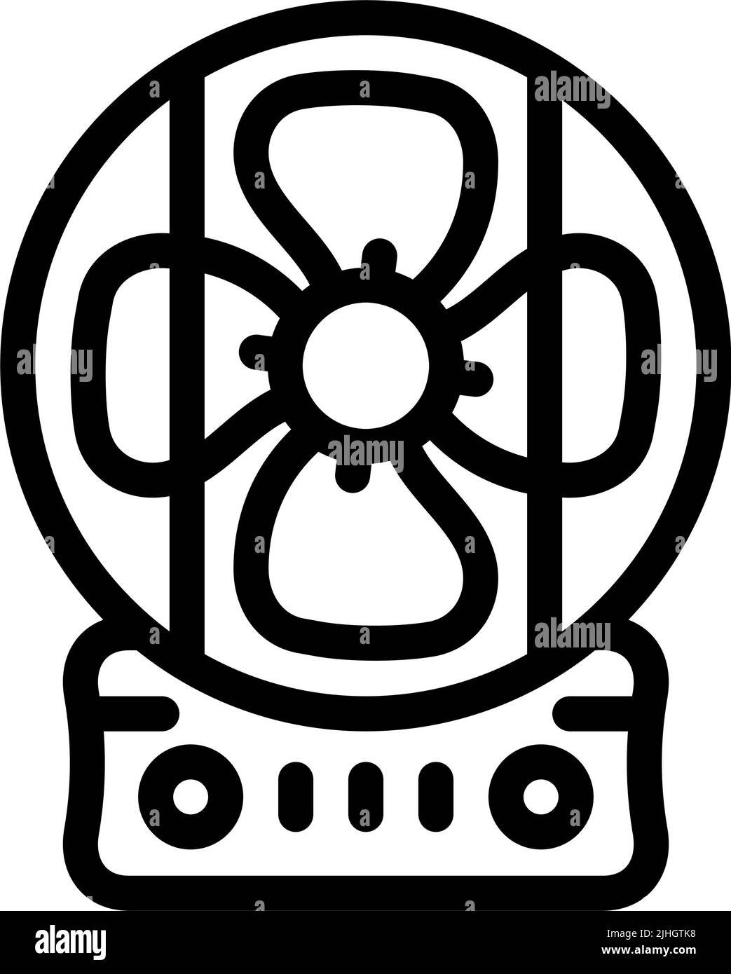 fan electronic device line icon vector illustration Stock Vector Image ...
