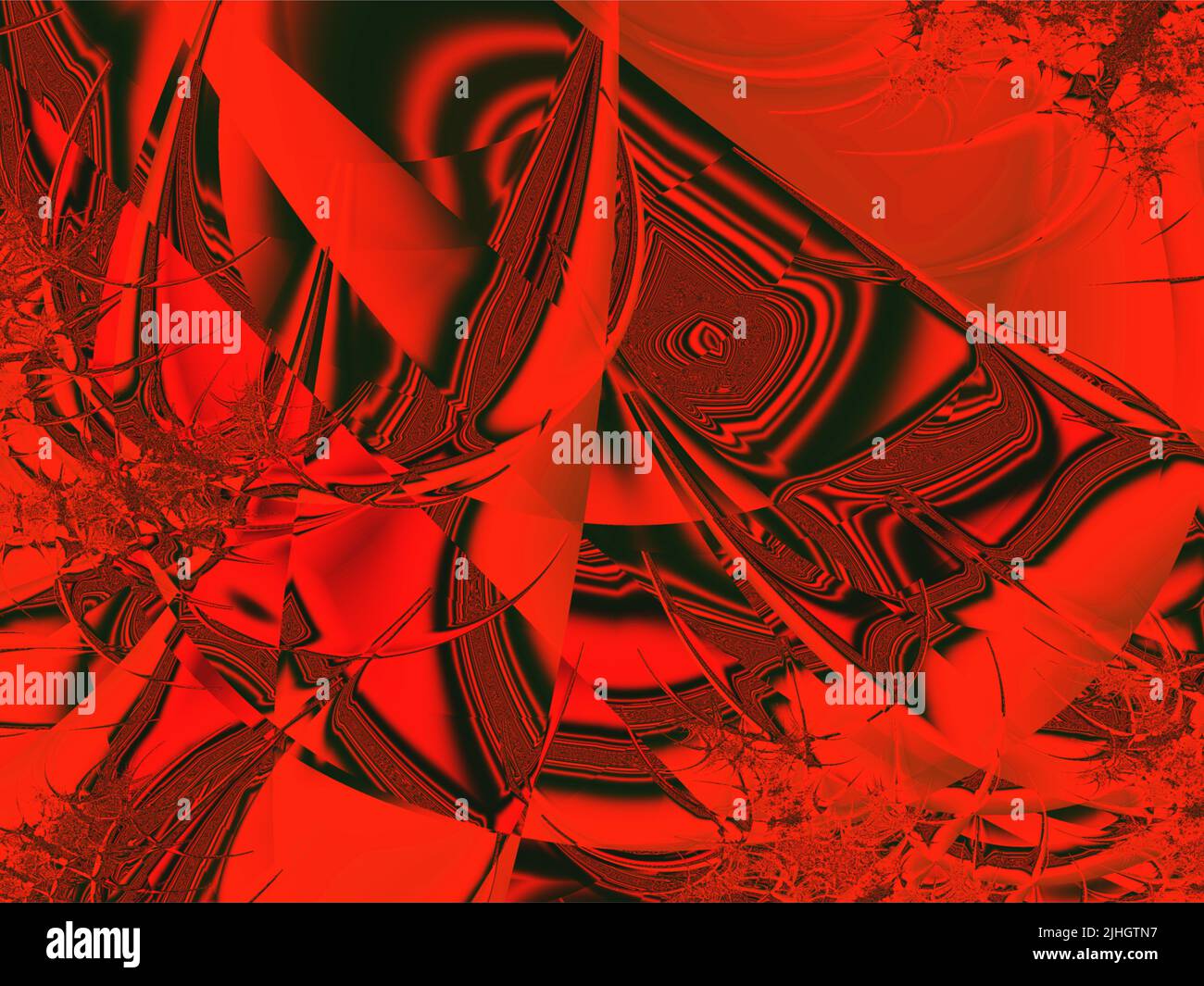 abstract black and red line drawing, color graphics, background, design ...