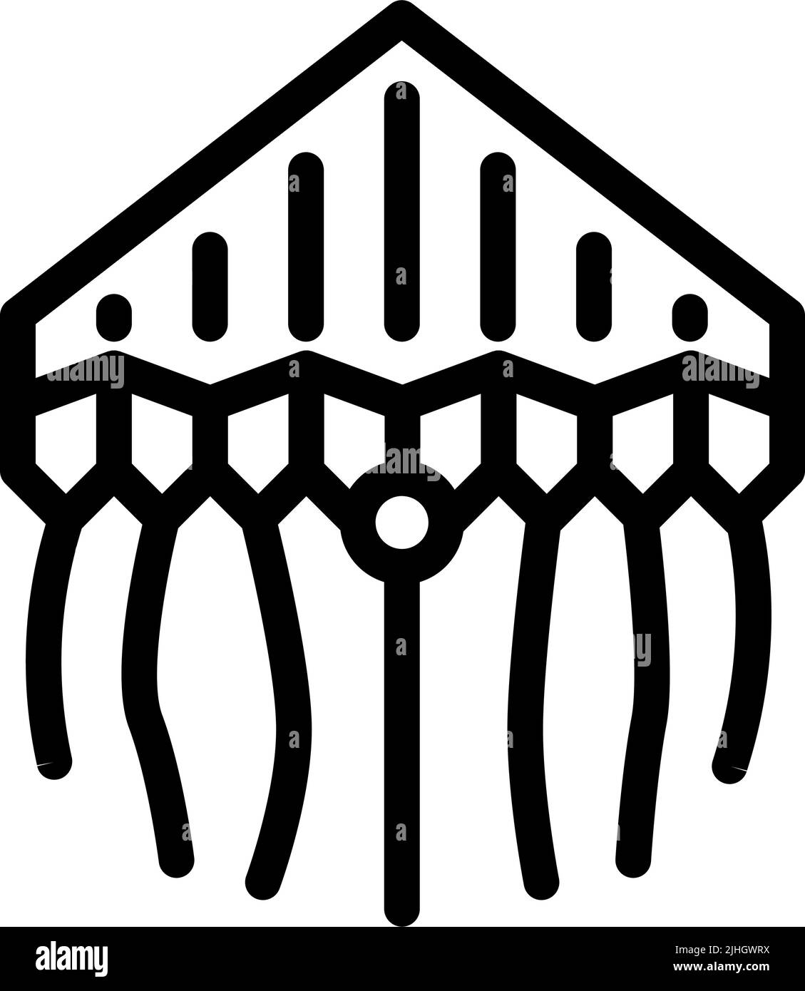 delta kite line icon vector illustration Stock Vector Image & Art - Alamy