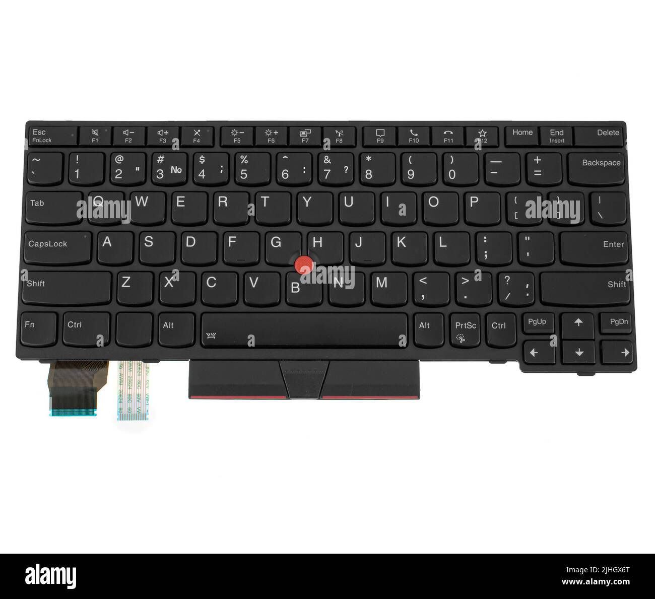 Laptop keyboard, laptop spare part isolated on white background Stock ...