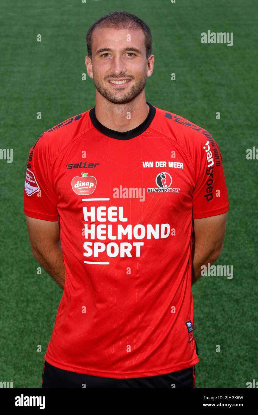 HELMOND, NETHERLANDS - JULY 15: Robin van der Meer Helmond Sport poses ...
